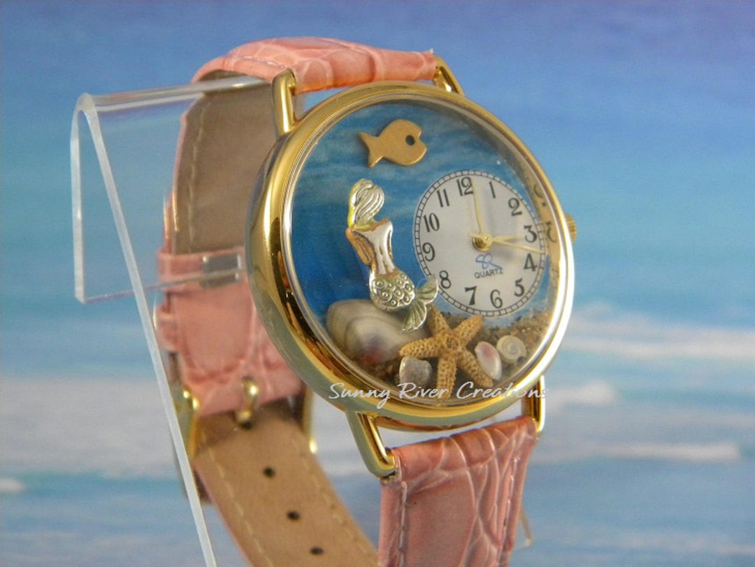 Mermaid Watch With Sand Shells Starfish and a Fish, Ocean, Sea, Water ...