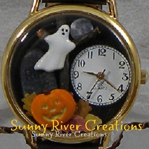 Spooky Halloween Watch With or Without Bats, Glow-in-the-dark Pumpkin ...