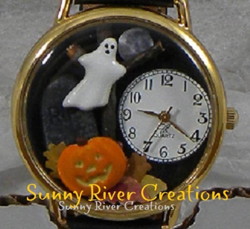 Spooky Halloween Watch With or Without Bats Glow-in-the-dark - Etsy