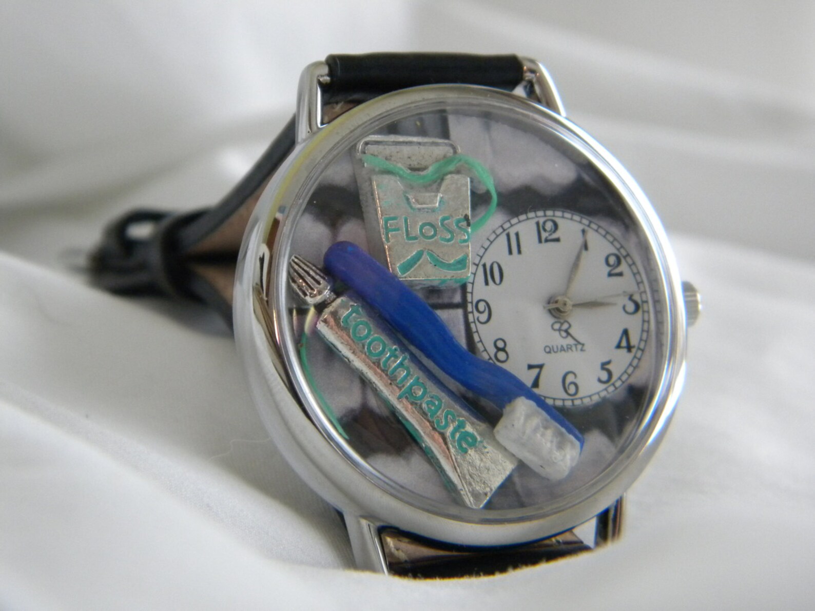 Dentist or Dental Hygienist Watch with Floss Toothbrush and | Etsy