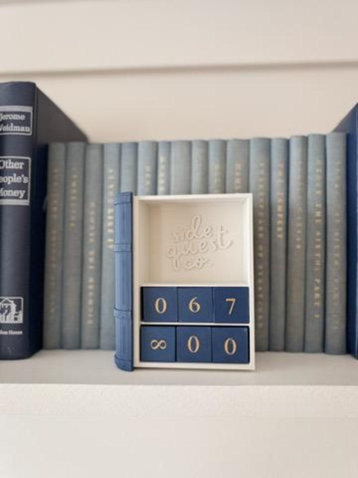 Book Tracker: 3D Printed Reading Journal With Number Blocks - Etsy Canada