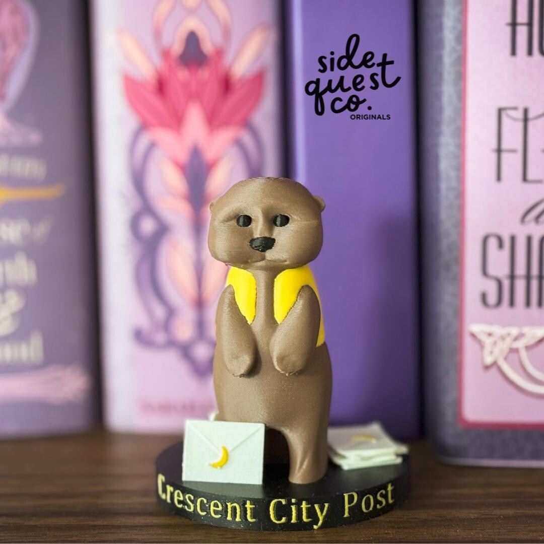 Crescent City Mail Otter Figurine: 3D Printed Fan Art - Etsy