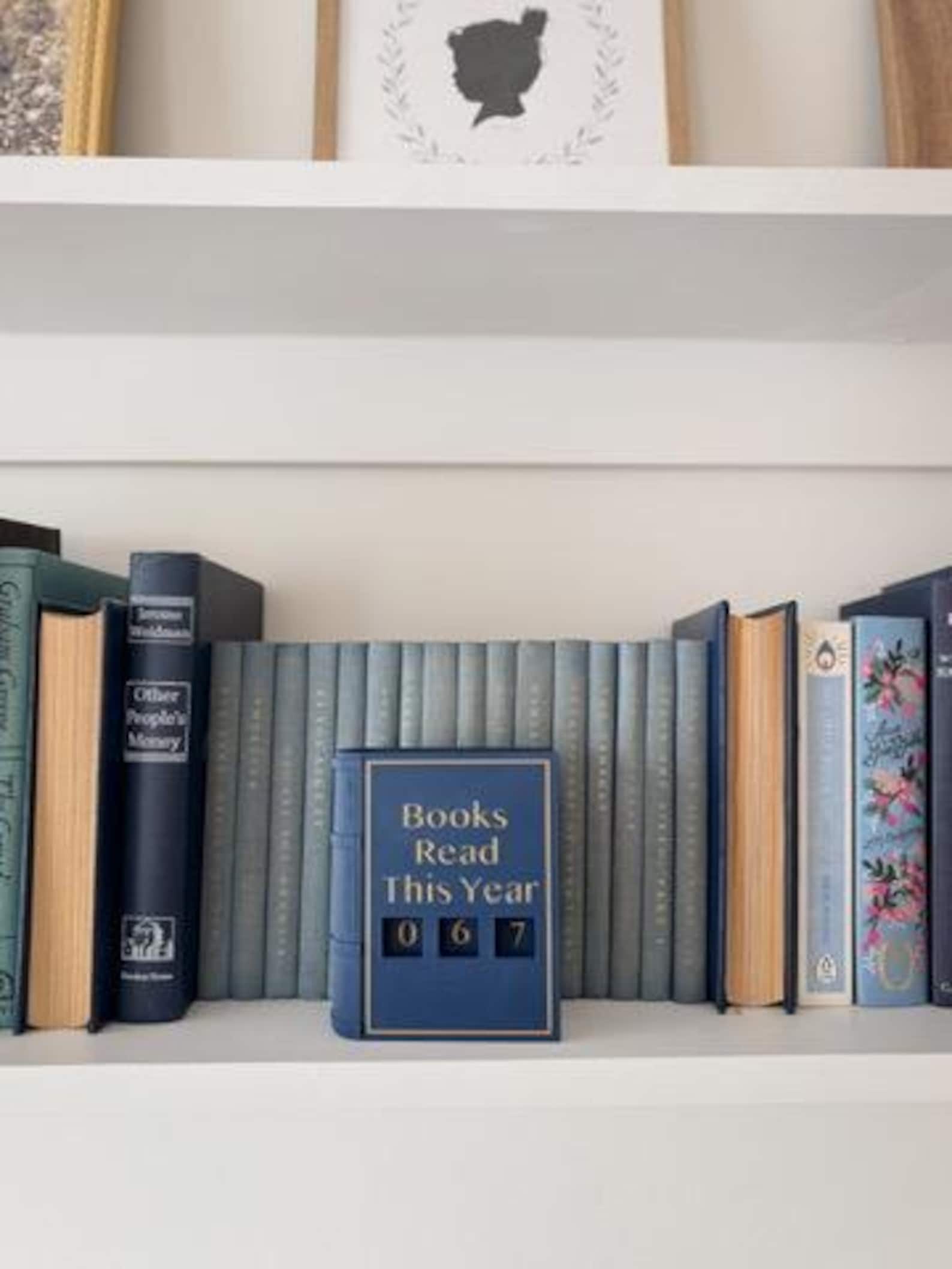 Book Tracker: 3D Printed Reading Journal With Number Blocks - Etsy