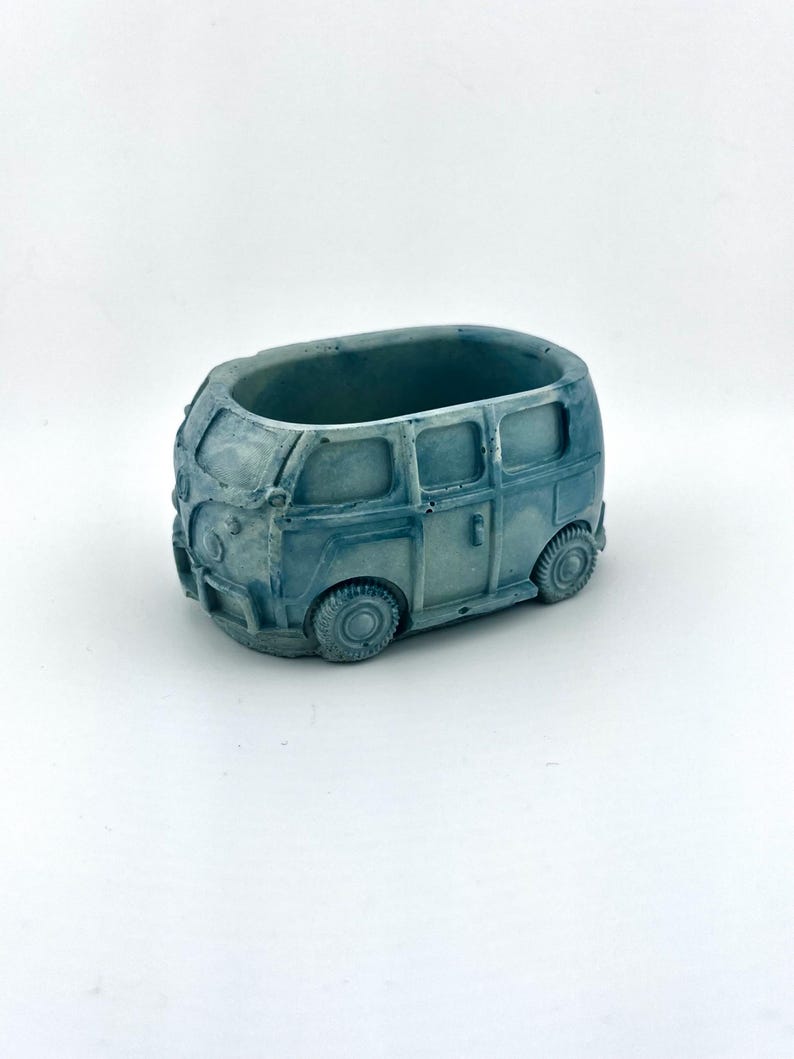 VW Bus Small Succulent Planter | Desk Accessory | Card Business Card ...