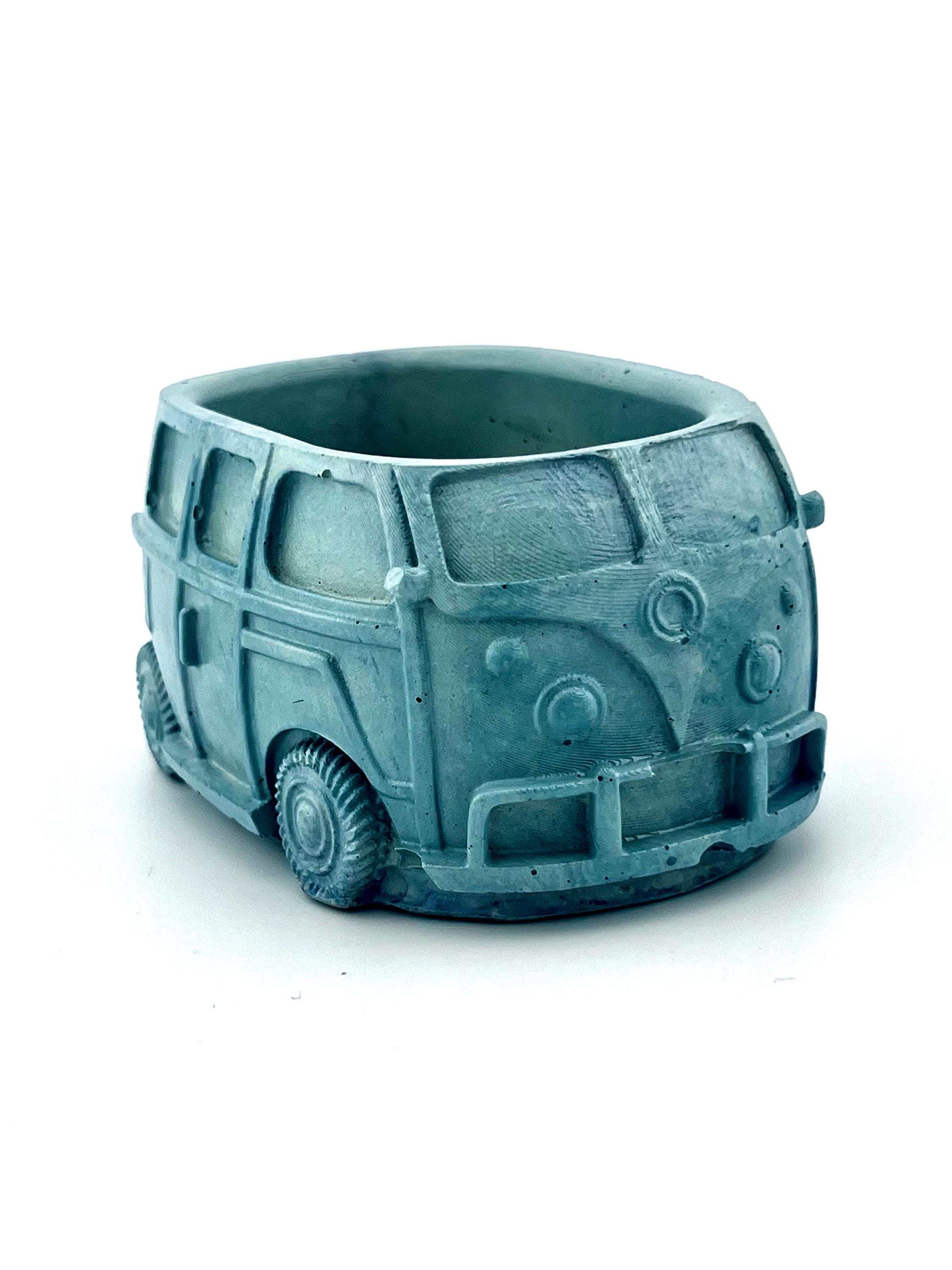 VW Bus Small Succulent Planter | Desk Accessory | Card Business Card ...