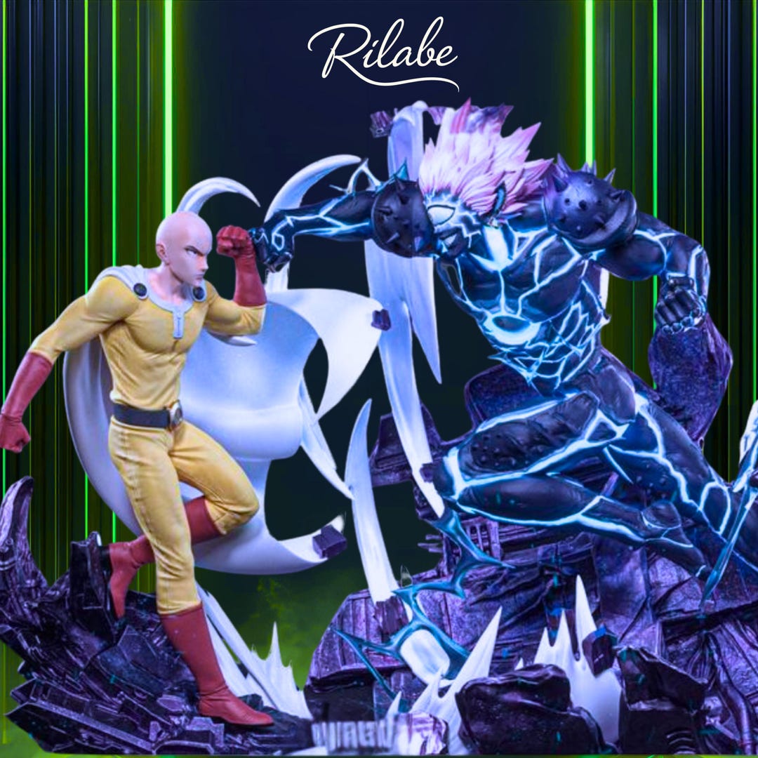 Saitama Vs Boros Fanart STL Diorama | 1/7 Scale | Final Battle Energy ...