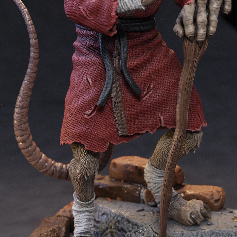Splinter Fanart STL Statue + Bust | 1/6 Scale | Meditation Pose With ...