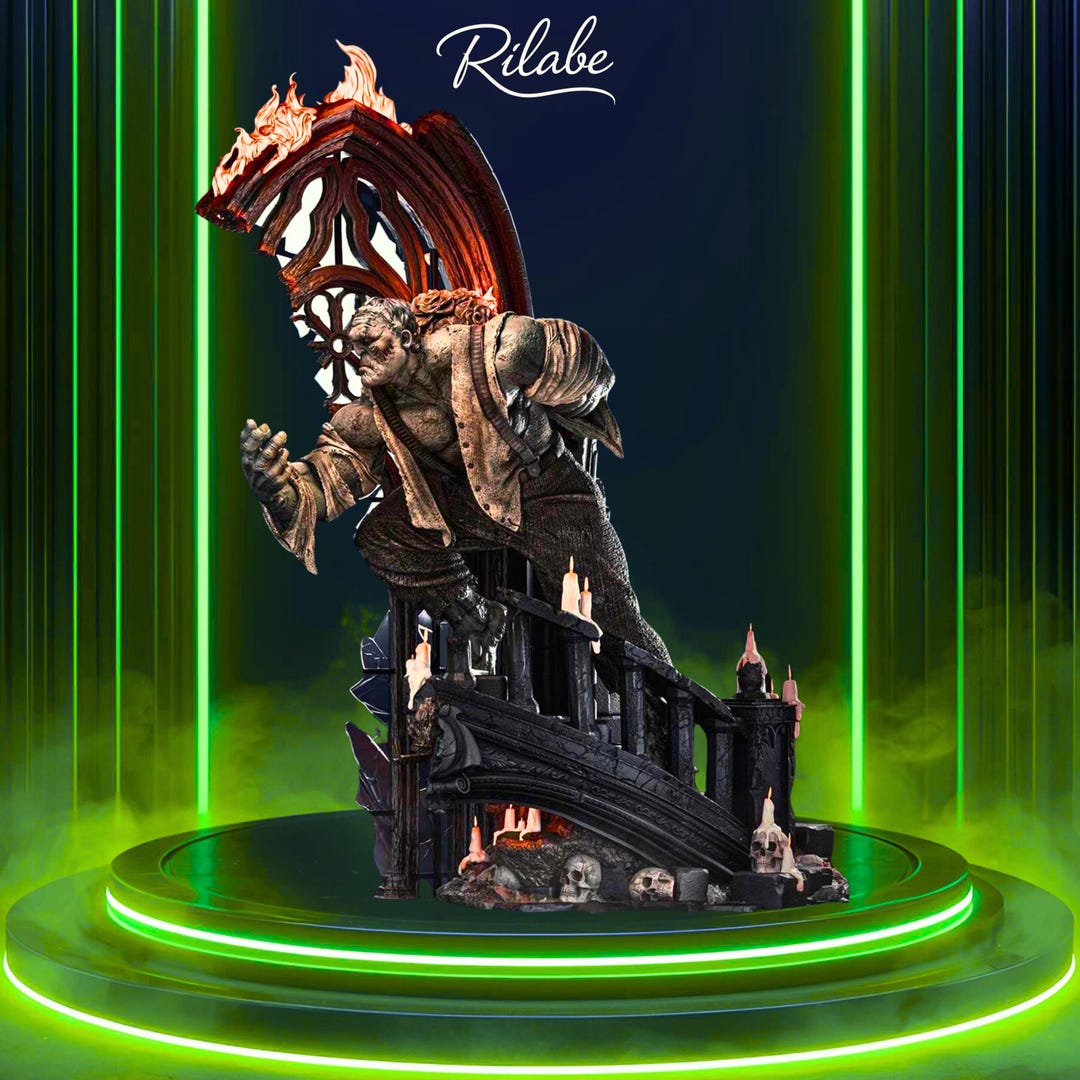 Epic Gothic Titan Fanart STL Statue + Bust | Multiple Scales | Monster ...