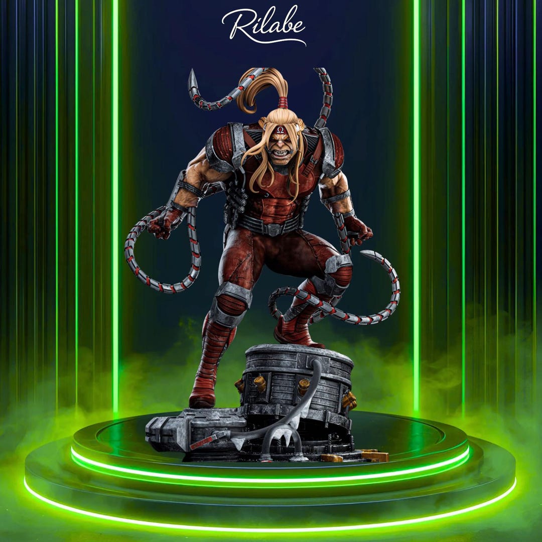 Epic Cyber Warrior Fanart STL Statue | 1/6 Scale | Bio-engineered ...