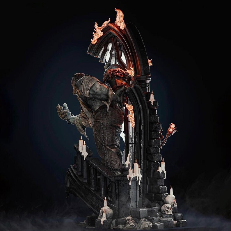 Epic Gothic Titan Fanart STL Statue + Bust | Multiple Scales | Monster ...