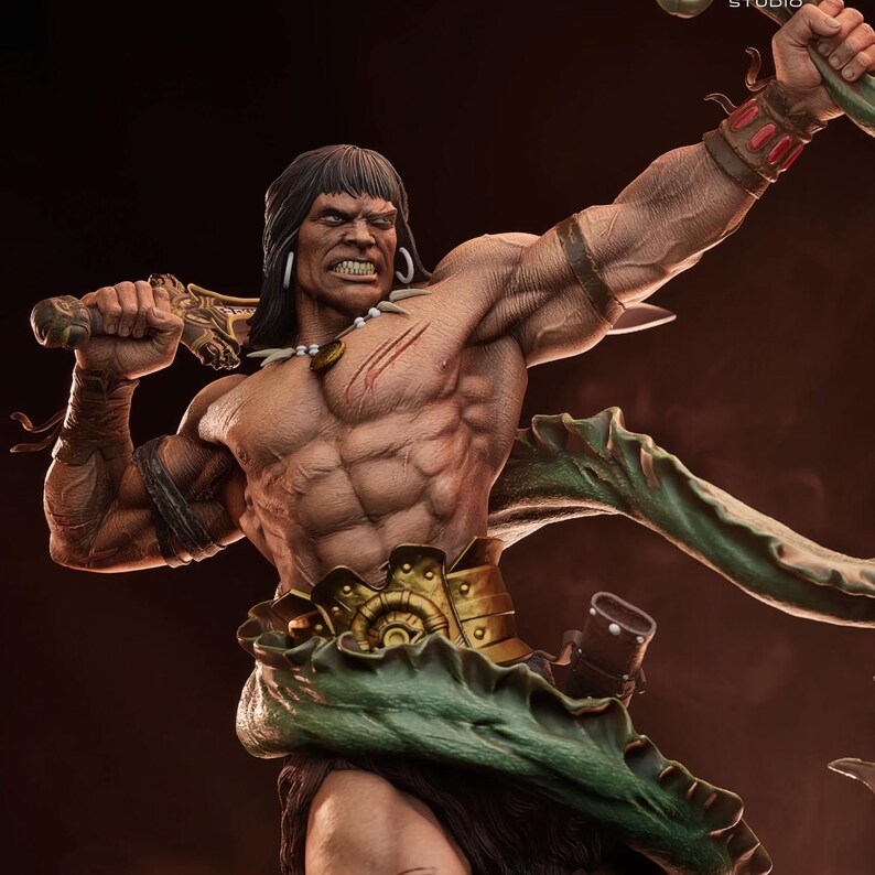 Conan the Barbarian Fanart STL Statue | 1/6 Scale | Sword and Jungle ...