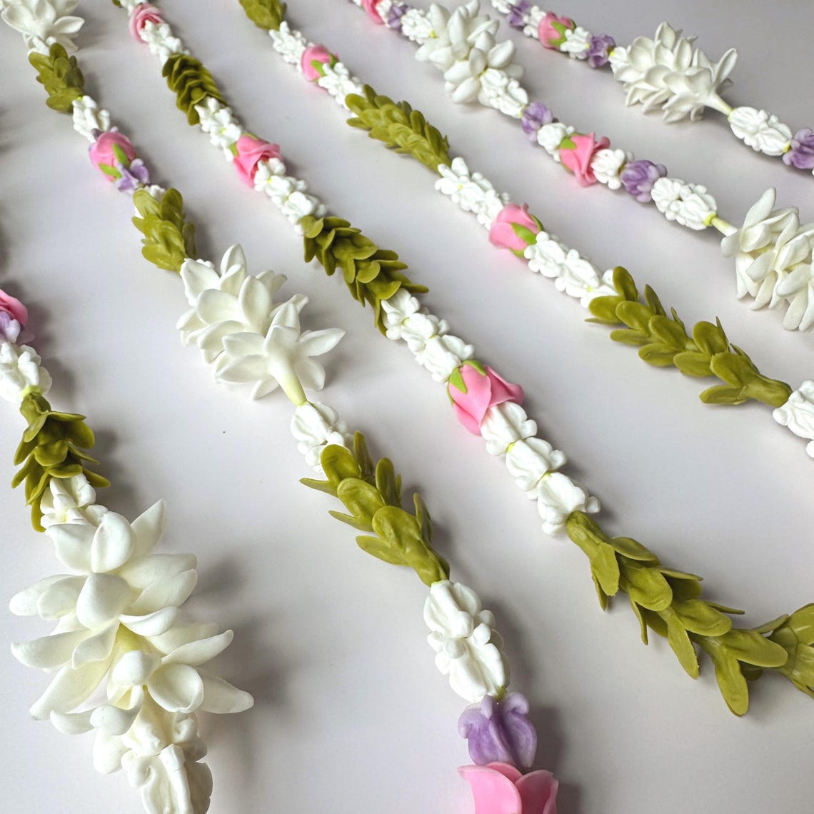 Mixed Flower Forever Lei Pikake Crown Flower Pakalana Rose Birthday ...
