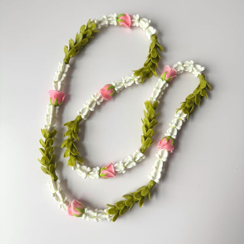 Mixed Flower Forever Lei Pikake Crown Flower Pakalana Rose Birthday ...