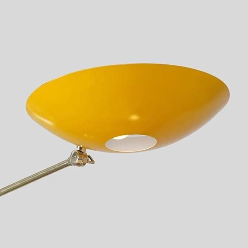 Stilnovo Style Counterbalance Multicolor Brass Chandelier, Mid Century ...
