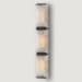 Elegant Calcite Stone Triple Wall Sconce, Natural Alabaster ...