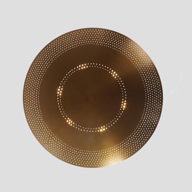 Dome Shade Perforated Tynell Style Inspired Ceiling Pendant Light, Mid ...