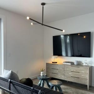 Minimal Asymmetrical Modern Arrow Shape Brass Ceiling Light Fixture ...