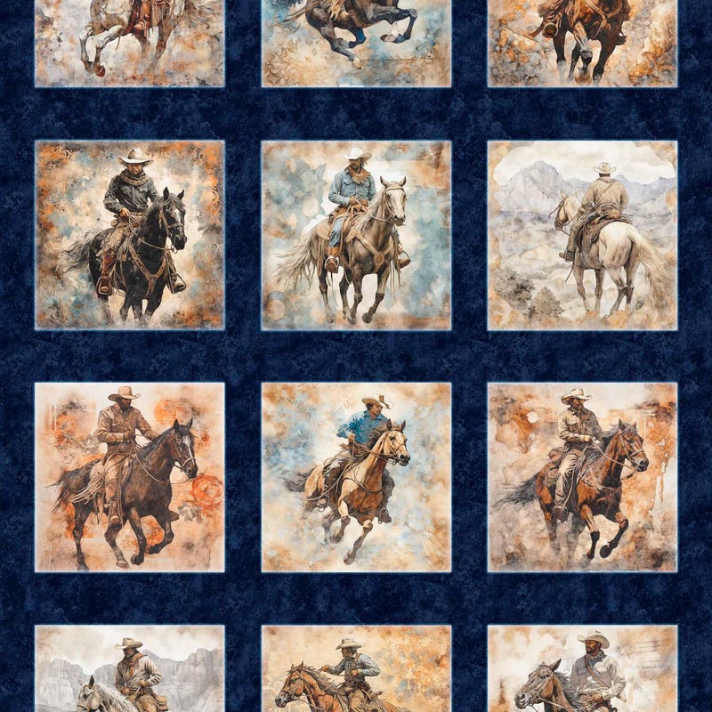 Cowboy Fabric - Etsy