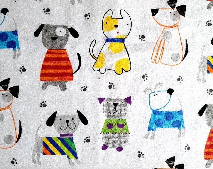 NEW! Sketched Rainbow Dogs Very Cute Colorful Puppy Dogs! Super Snuggle ...