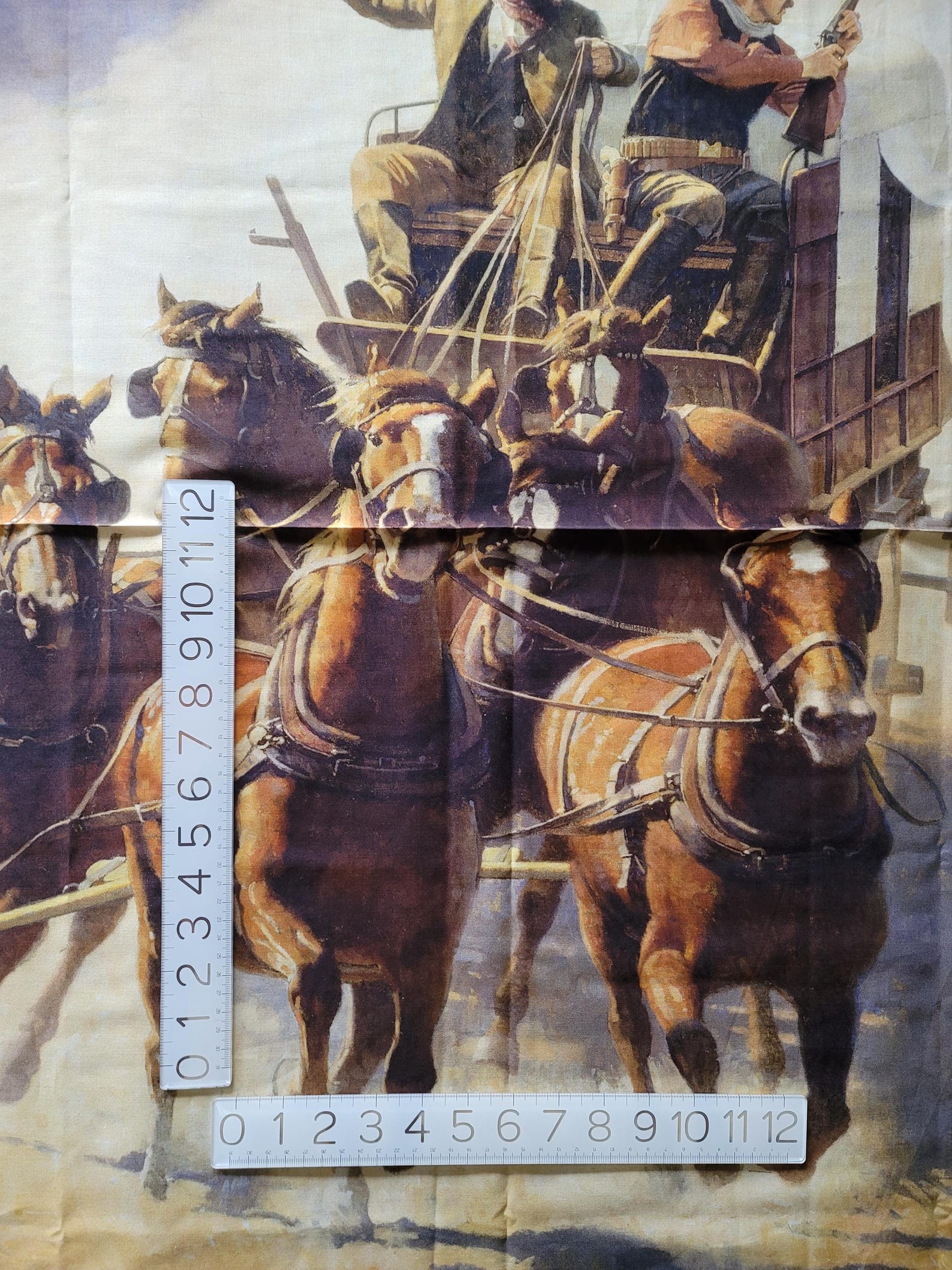 Mud Wagon Express Panel Stagecoach Team Riding Shotgun Six-in-hand ...