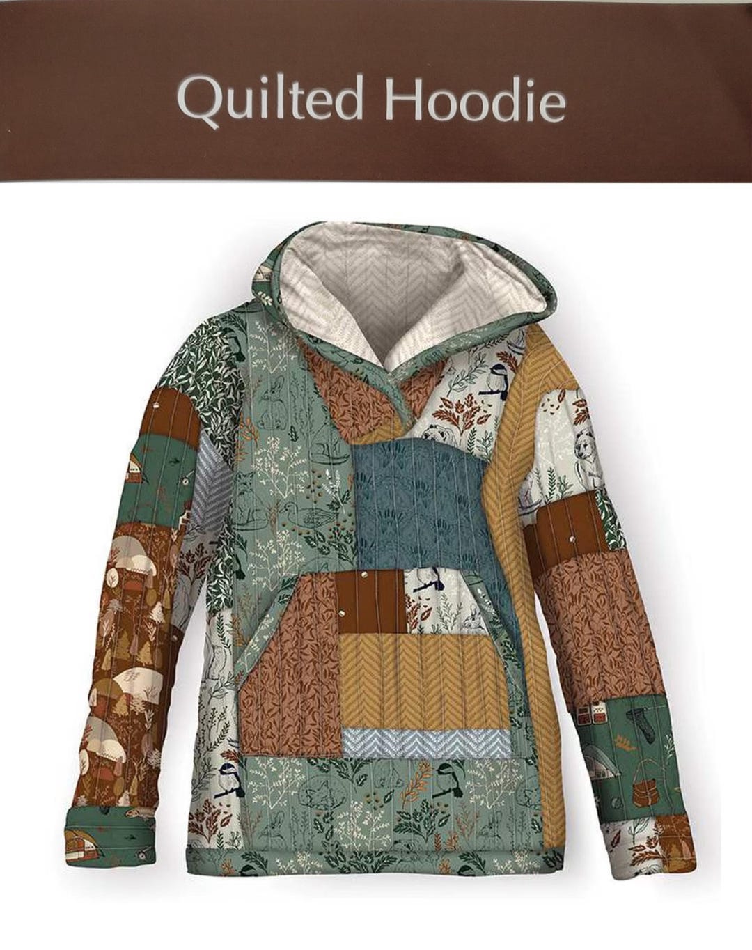 NEW! Quilted Hoodie Pattern by Casey Cometti of Wellspring Designs XS ...