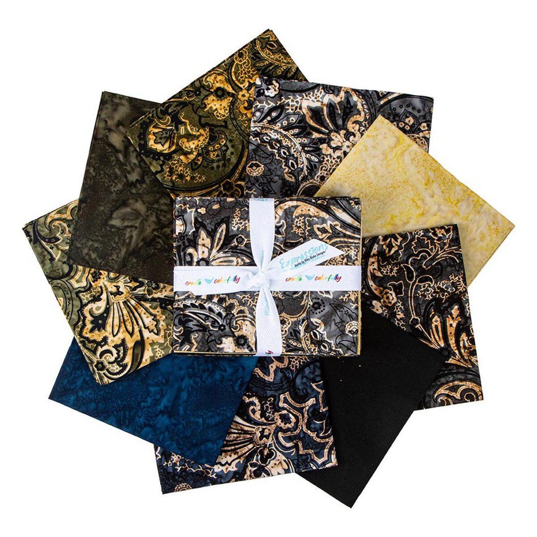 NEW! Expressions Batiks Fat Quarter Bundle Express Yourself! Bandana ...