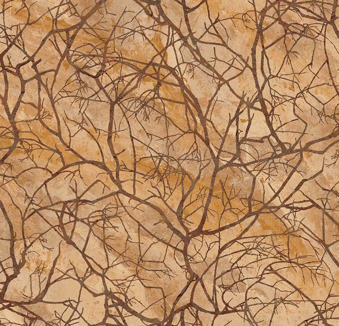 Windswept Tan Vines and Branches Tonal Complement for Gray Wolf ...