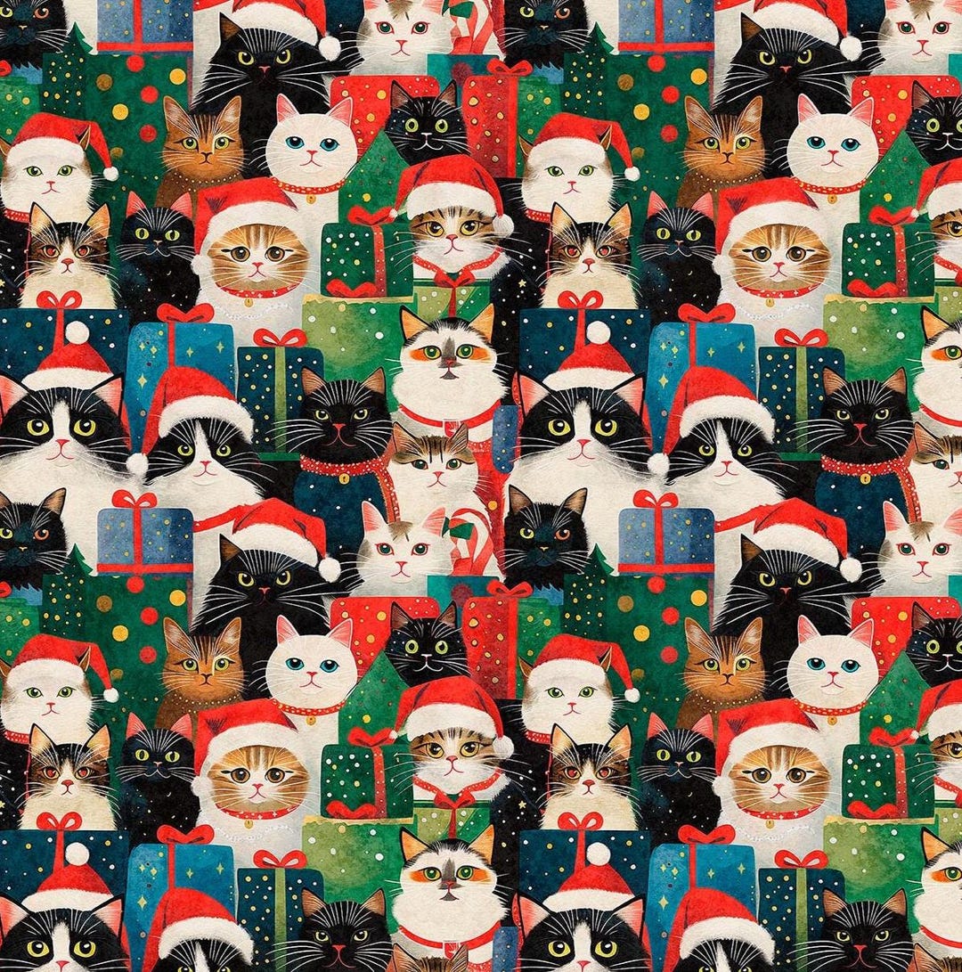 DEAL! Christmas Cats Gotta Have It Cute Kitty Cats With Santa Hats Dan ...
