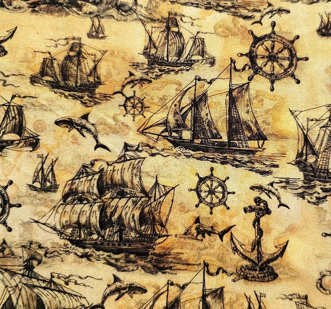 Nautical Sailing Wooden Tall Ship Clipper Galleon Full-rigged High Seas ...