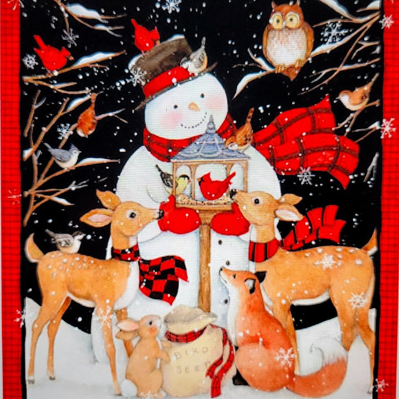 Springs Snowman Fabric - Etsy