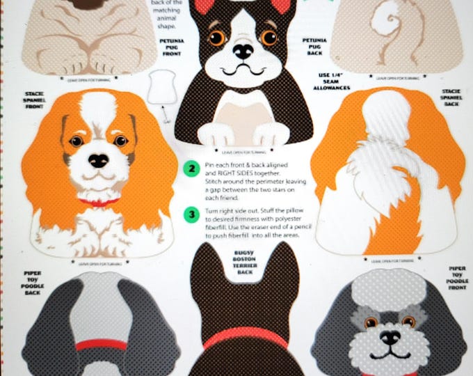 Little Dog Friends by Yolunda Fundora, Easy to Make Snuggle Pillows ...