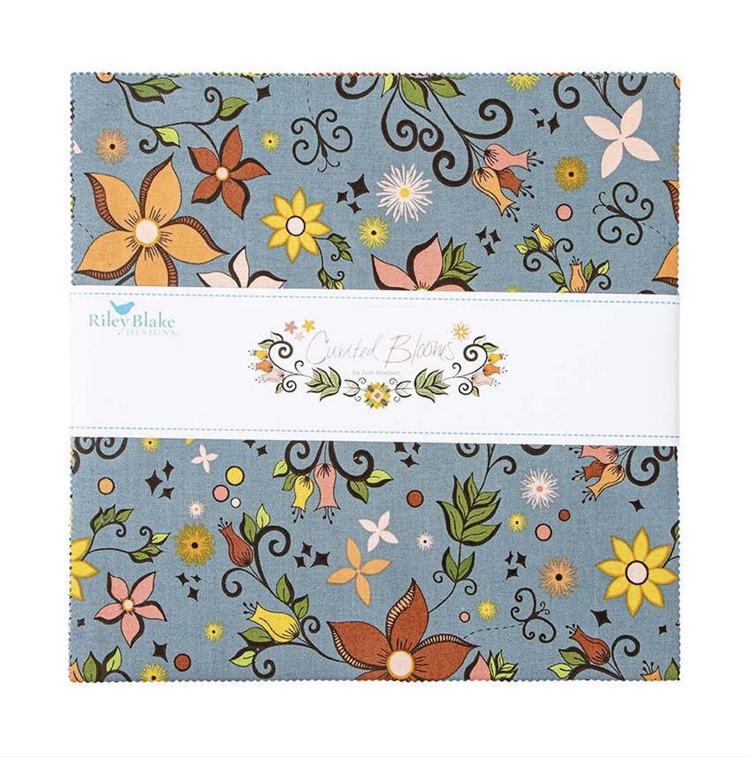Curated Blooms Layer Cake by Judi Madsen Flower Swirls Diamonds Dots ...