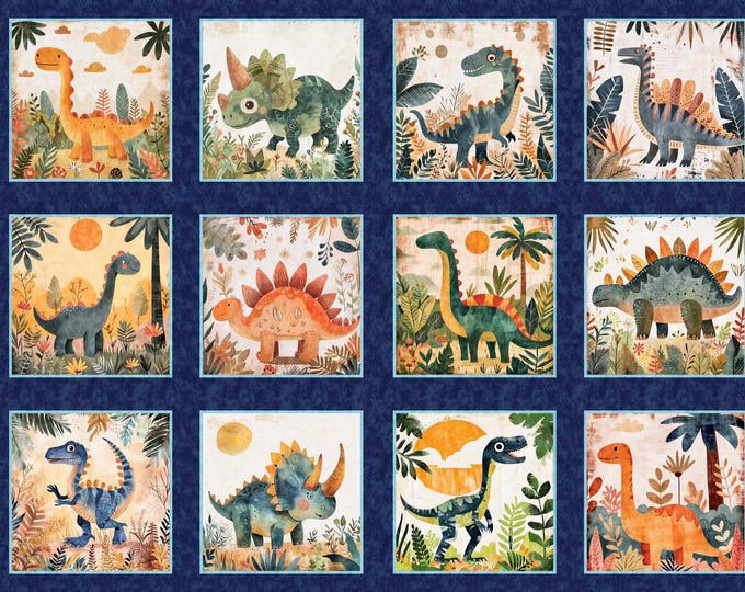 Cute Baby Dinosaur Panel Prehistoric Young Paleontologist Dinoroars ...