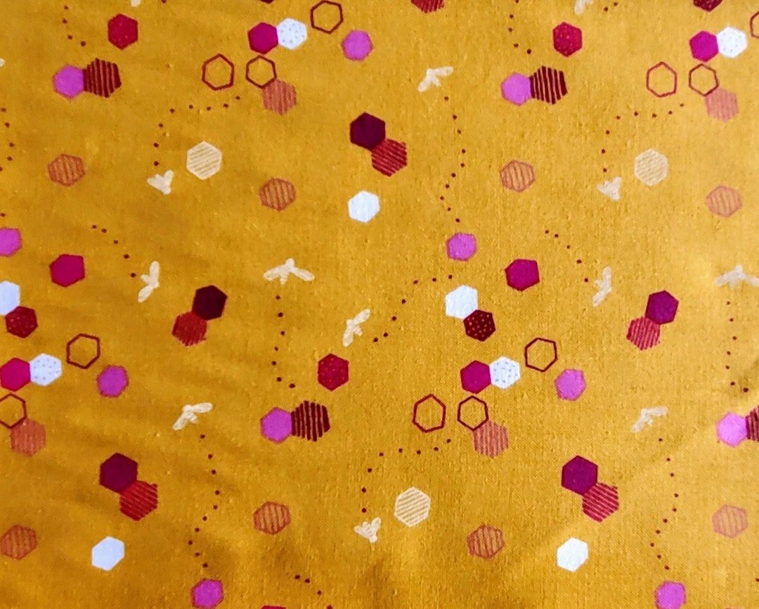 Flora Bees by Marisol Ortega, Gold With Geometric Shapes, 90149 12 ...