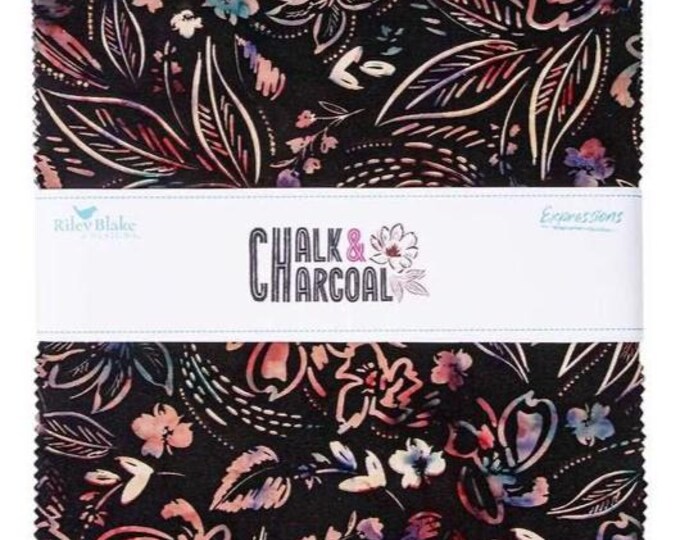NEW! Chalk & Charcoal Layer Cake Expressions Stacker-b Hand-dyed Batik ...