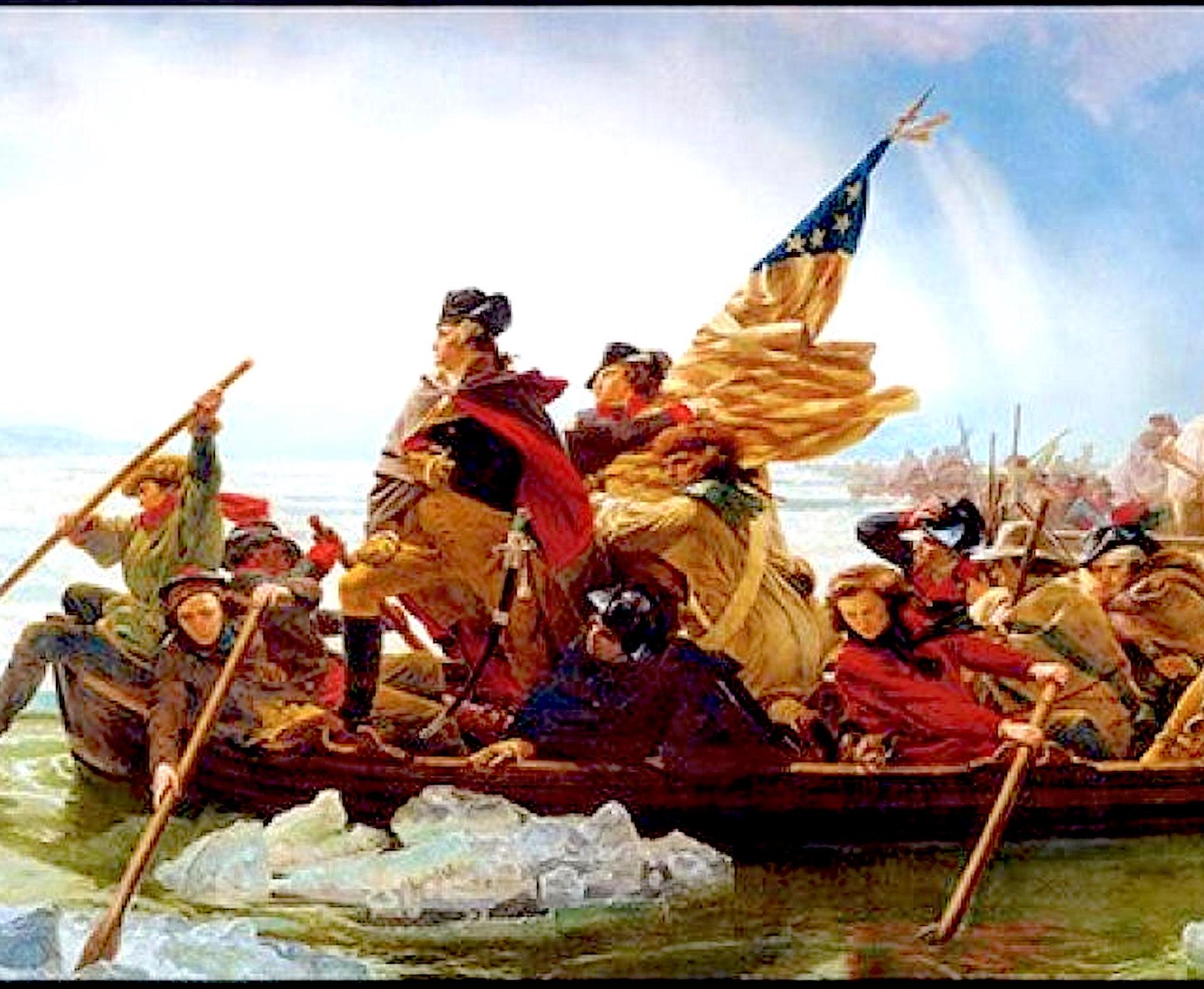 Patriots, George Washington Crossing the Delaware, Historic Symbol of ...