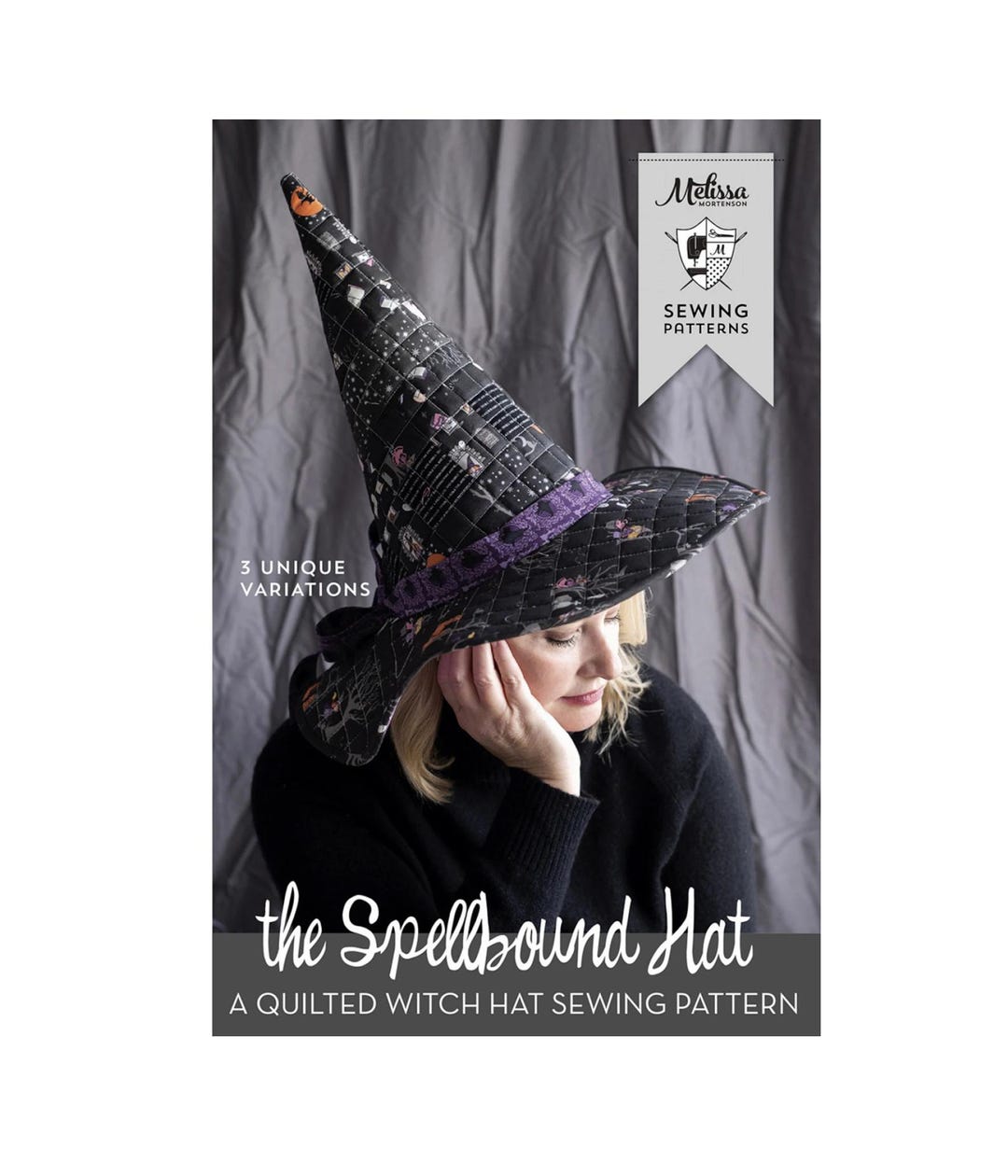 NEW! Spellbound Witch Hat Sewing Pattern by Melissa Mortenson 16" Tall ...