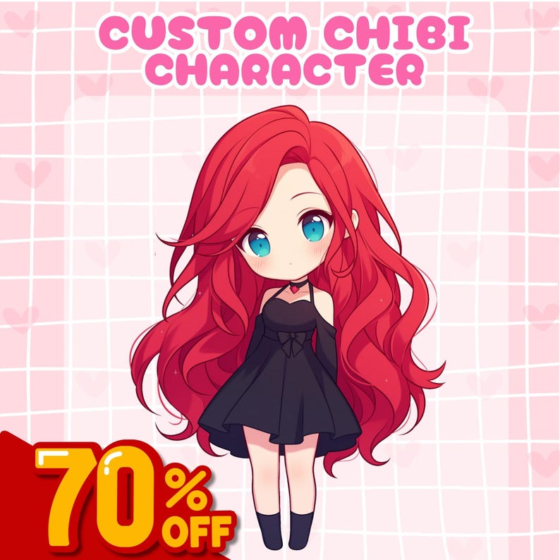 Custom Chibi Anime Chibi Couple Cute Chibi Original Character Anime ...