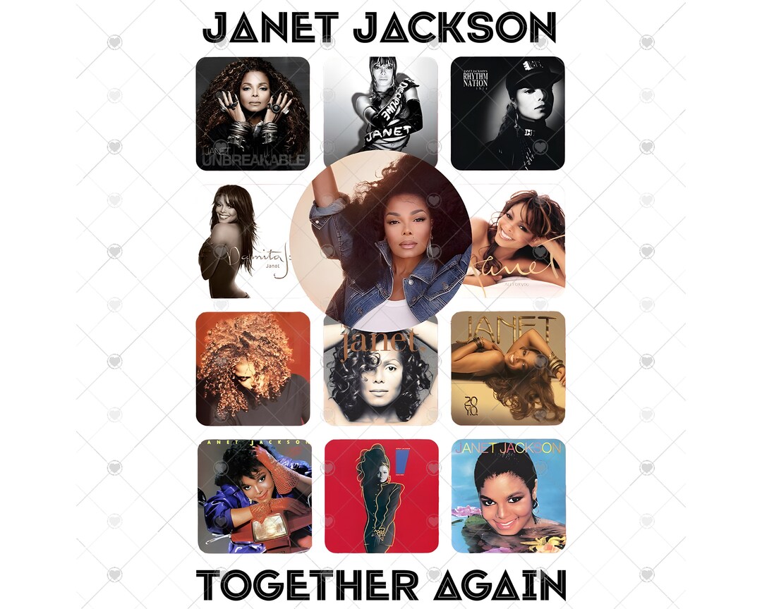 Janet Jackson Vintage Album Cover PNG File for T Shirt Design - Etsy