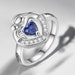 Custom Mother and Child Ring, White Gold Plated, Personalized Jewelry ...