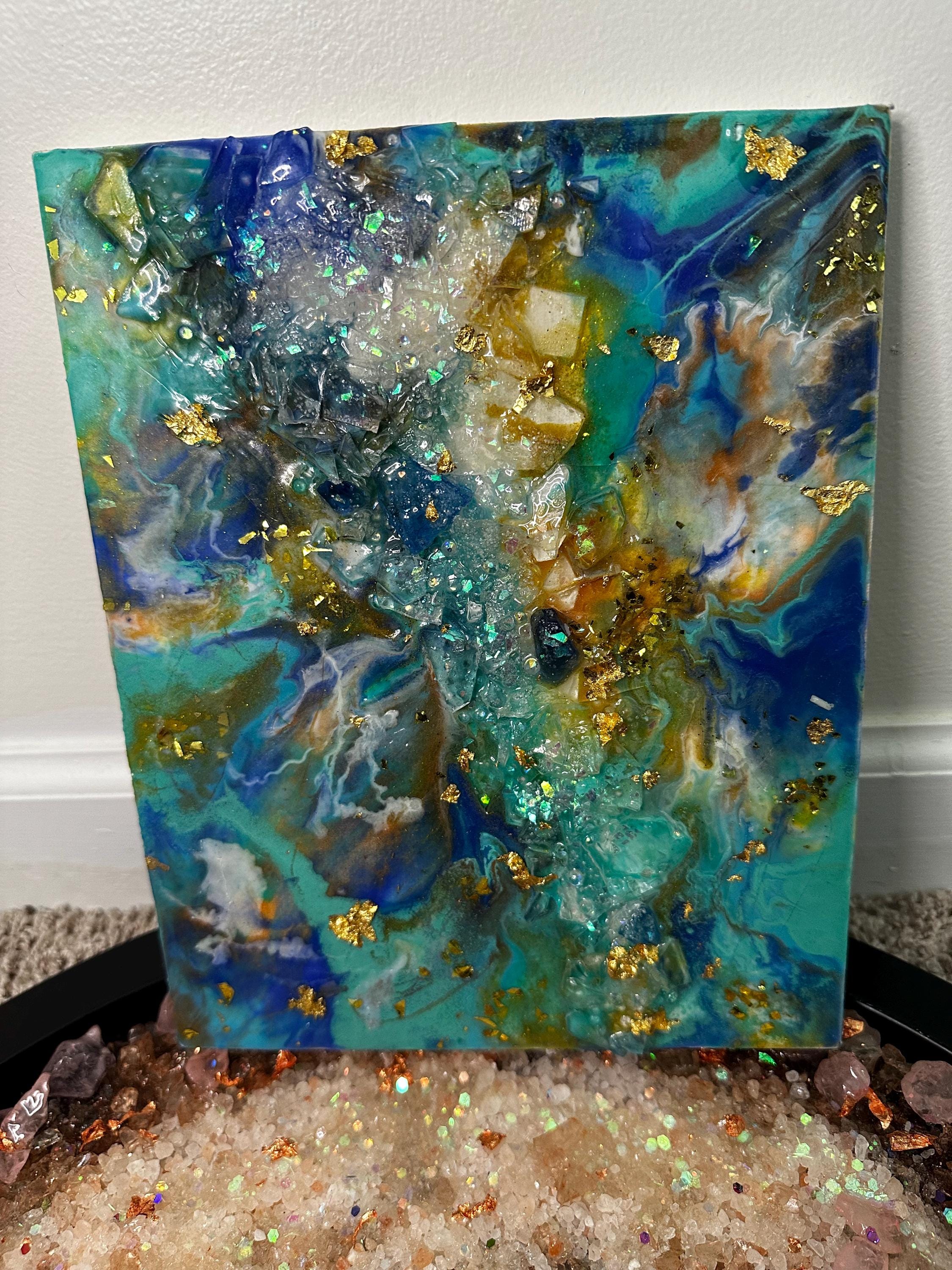 Resin Geode Inspired Wall Decor - Etsy