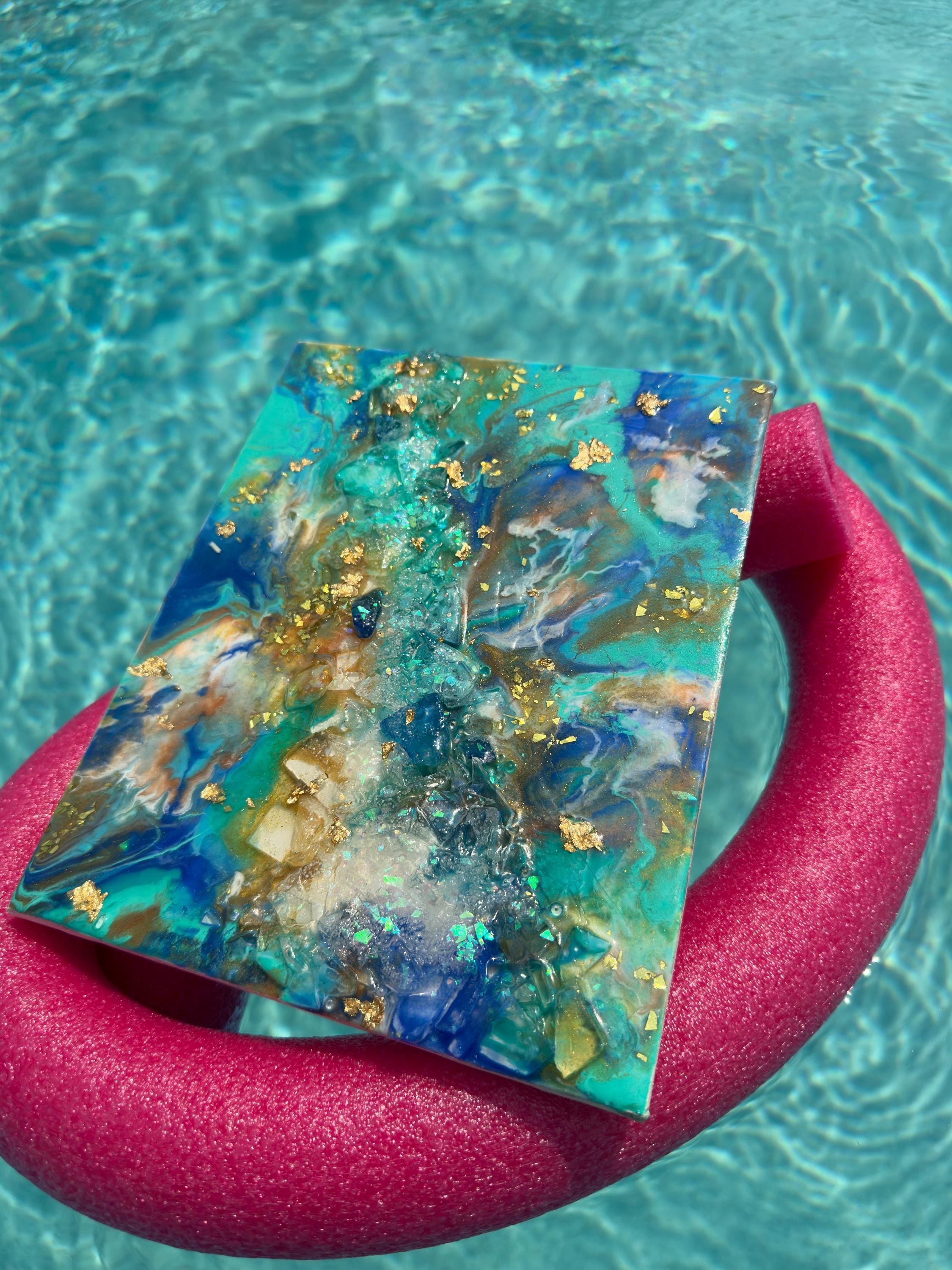 Resin Geode Inspired Wall Decor - Etsy