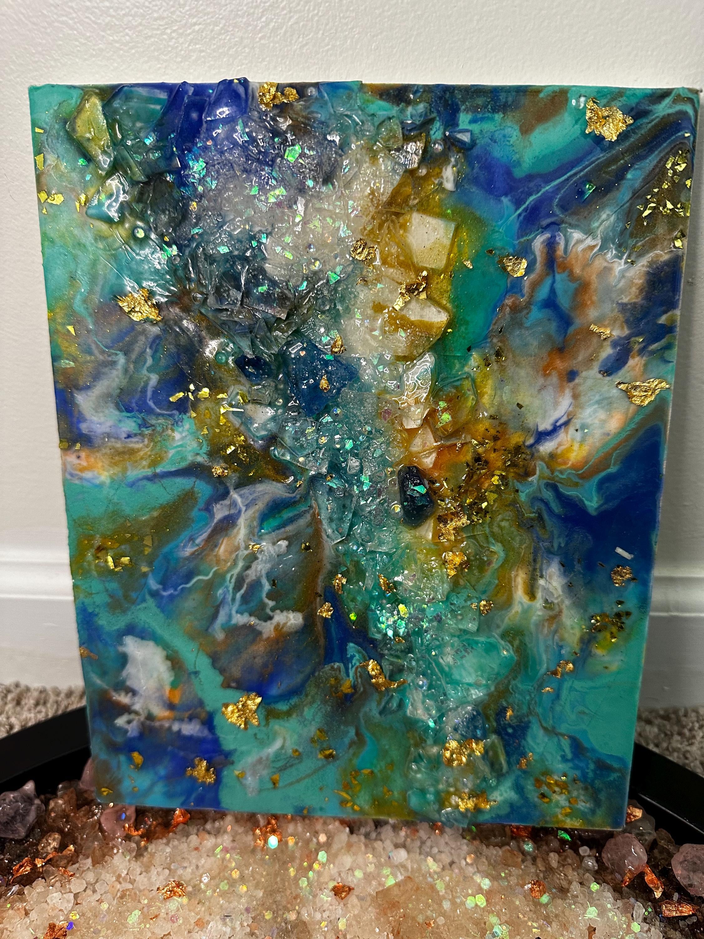 Resin Geode Inspired Wall Decor - Etsy