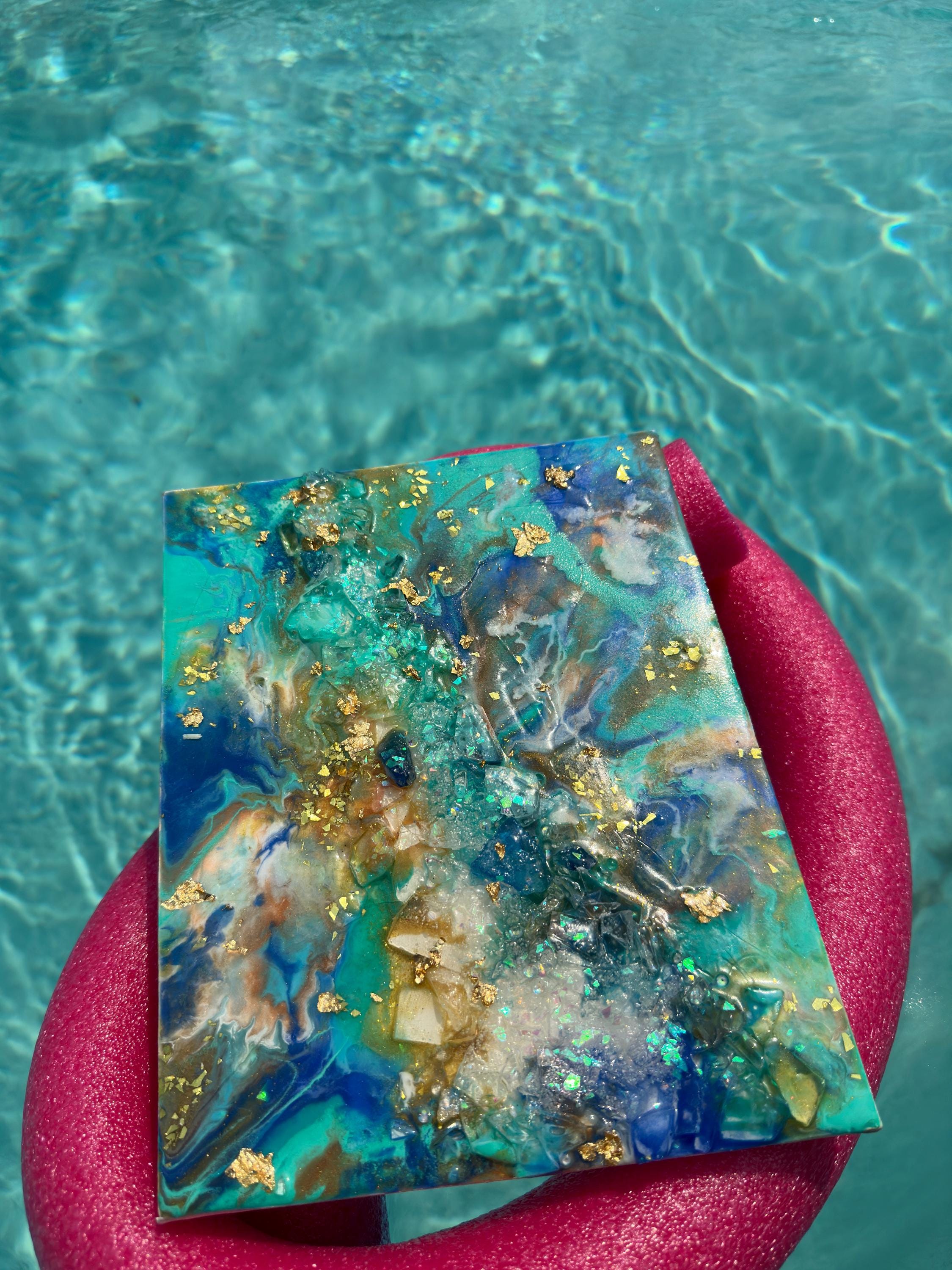 Resin Geode Inspired Wall Decor - Etsy