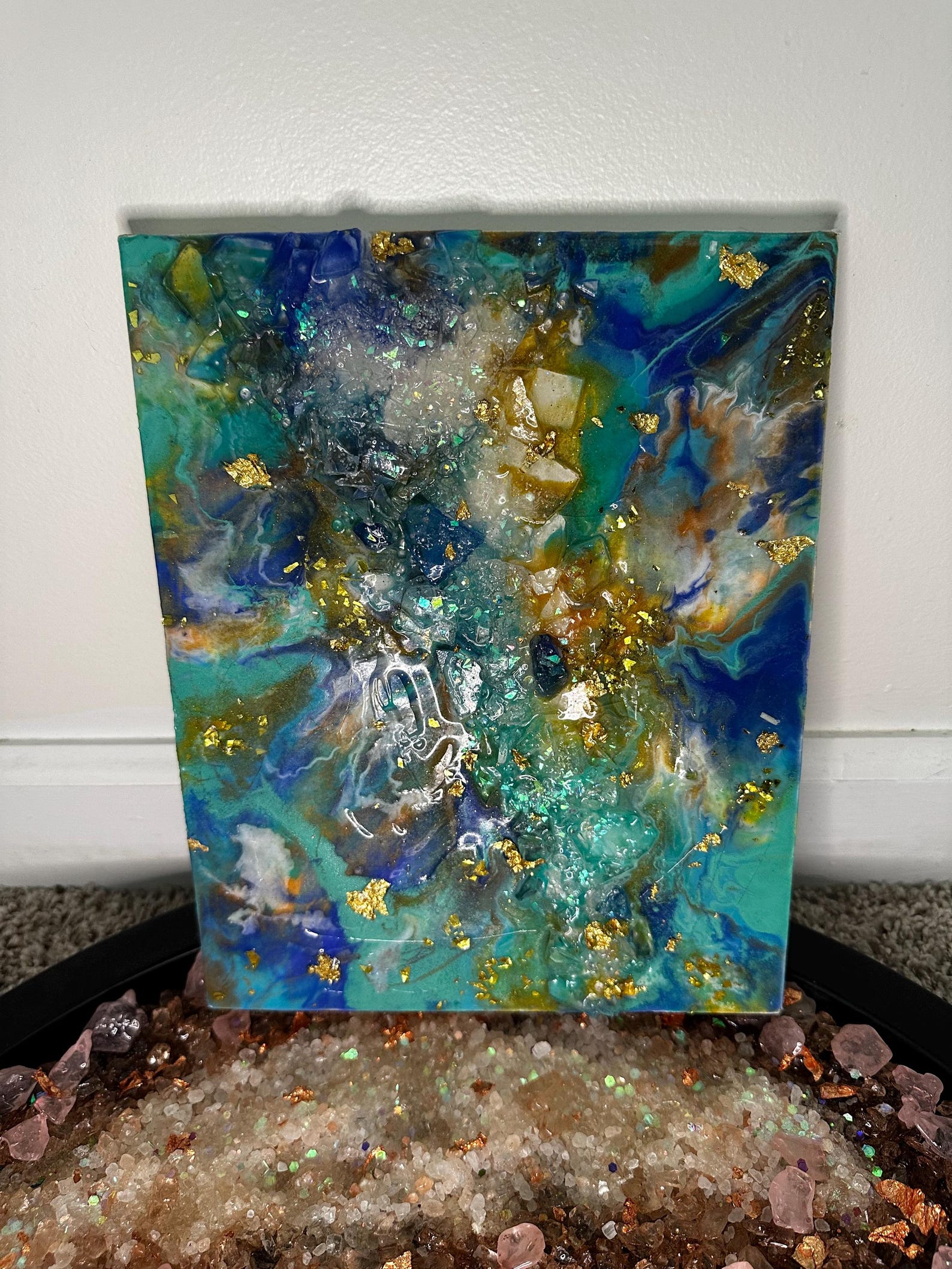 Resin Geode Inspired Wall Decor - Etsy