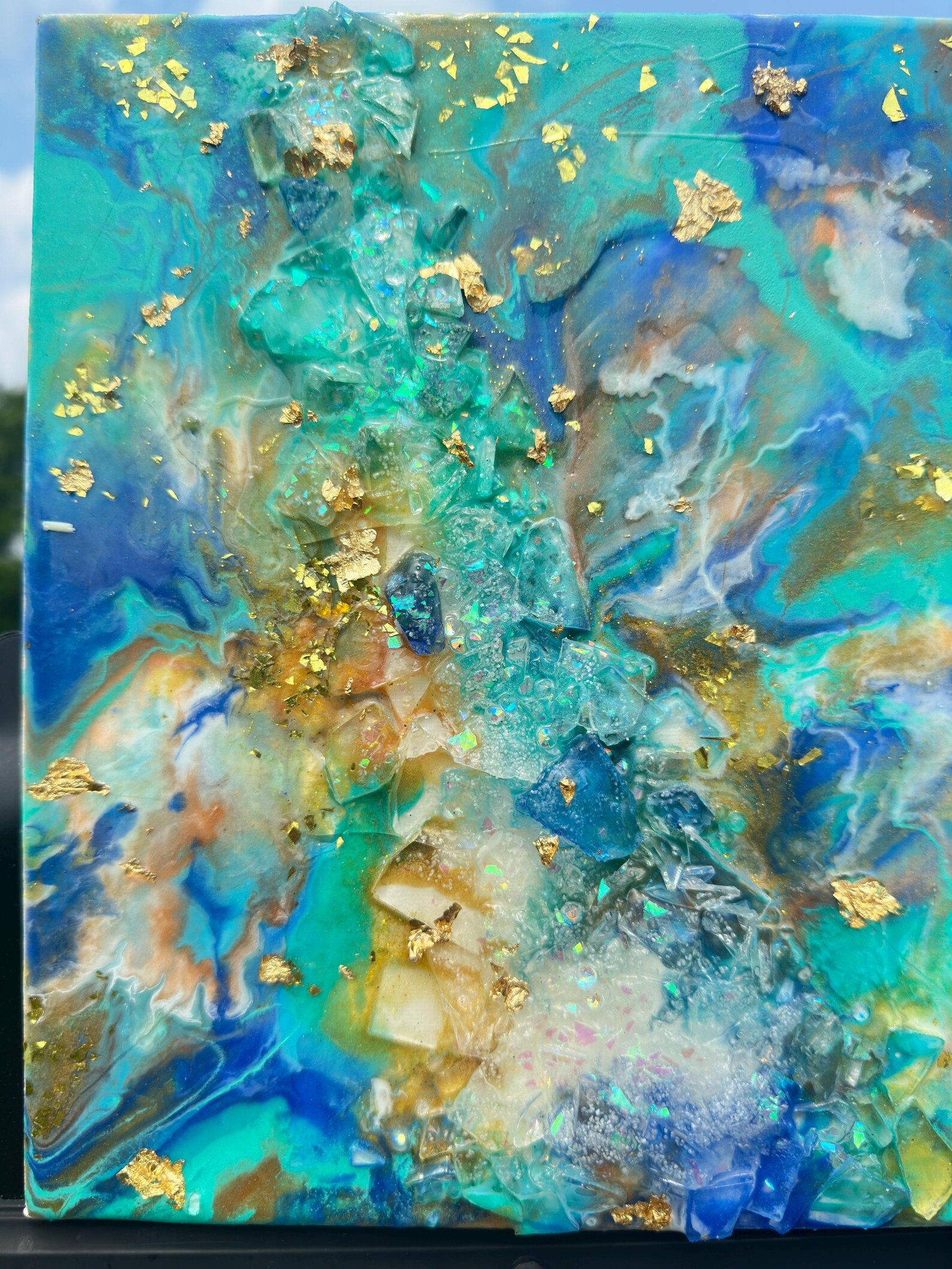 Resin Geode Inspired Wall Decor - Etsy