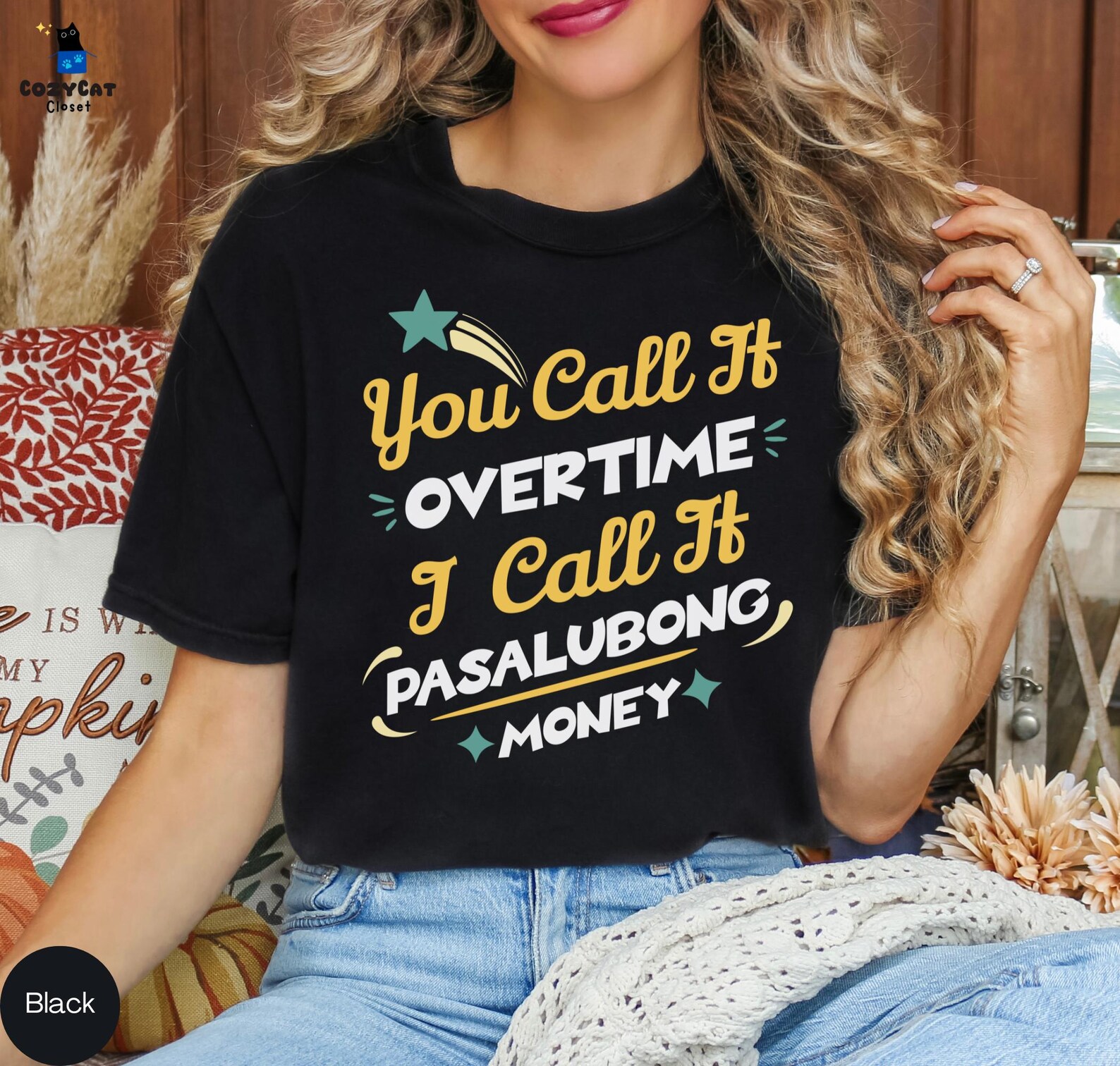 Funny Filipino Nurse T-shirt: Overtime Pasalubong Money - Comfort ...