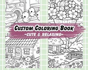 Custom Coloring Pages for Children Animal Characters Coloring Book ...