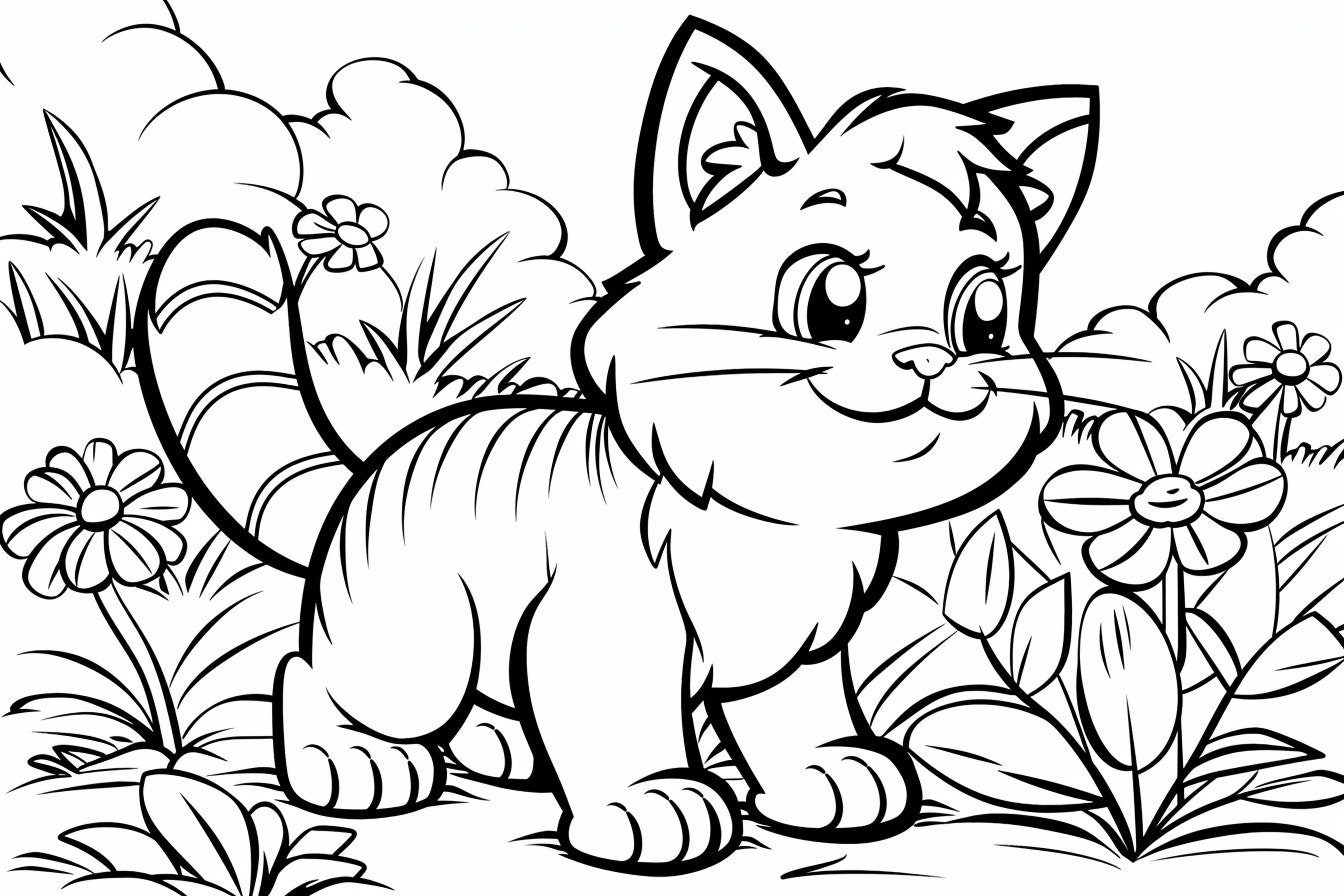 10 Coloring Pages for Children Animal Characters Coloring Book ...