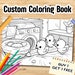 Custom Coloring Pages for Children Animal Characters Coloring Book ...
